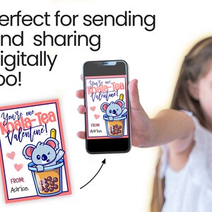 PRINTABLE Classroom Valentines Koala-tea Valentine Gift Tag Card ...