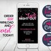 Girls Night Out Editable Digital Party Invitation GNO Red Black Gold ...