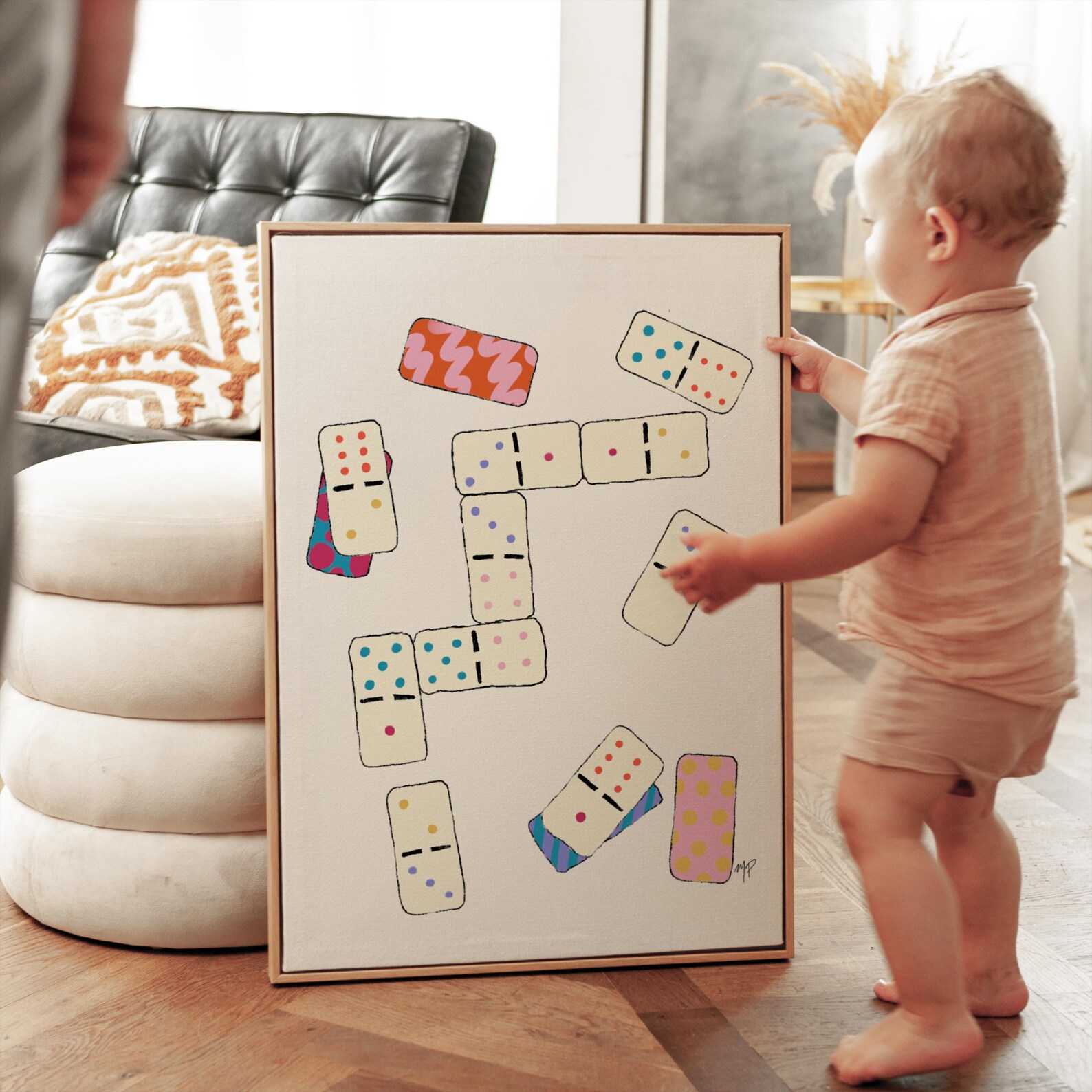 Dominoes Art Print: Colorful Game Room Poster (digital Download) - Etsy