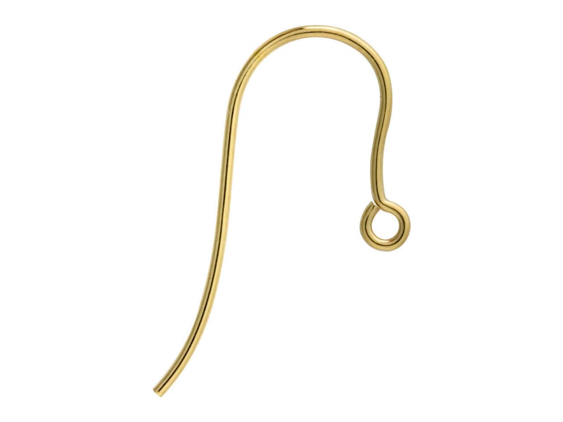 9ct Yellow Gold Hook Earring Jewellery Wires Earring Fasteners 4 X Pair ...
