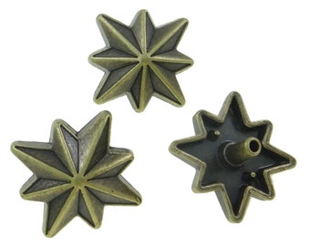 Brass Star Rivets - Etsy