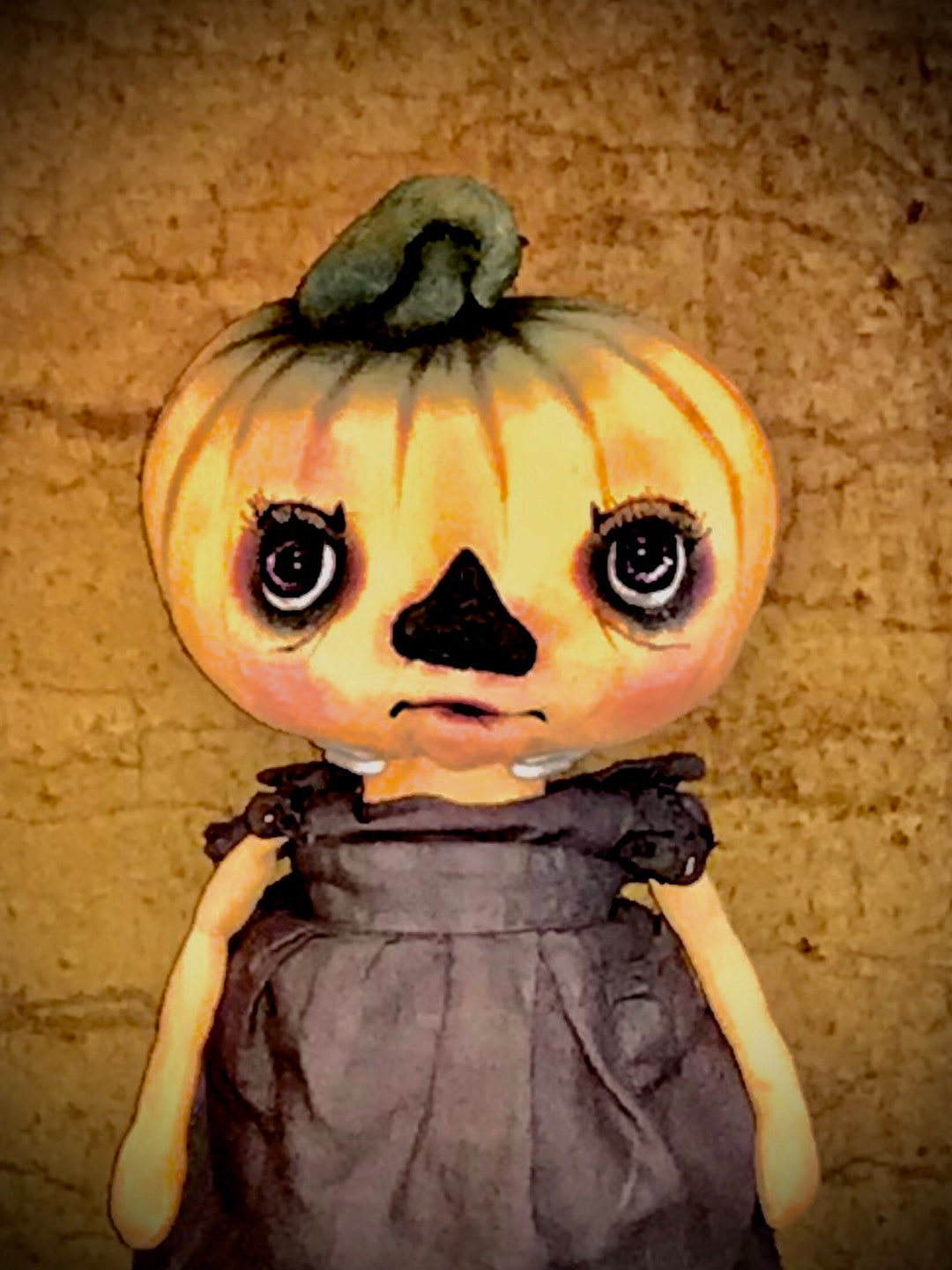 Pumpkim, Modified Soft Sculpture Art Doll - Etsy
