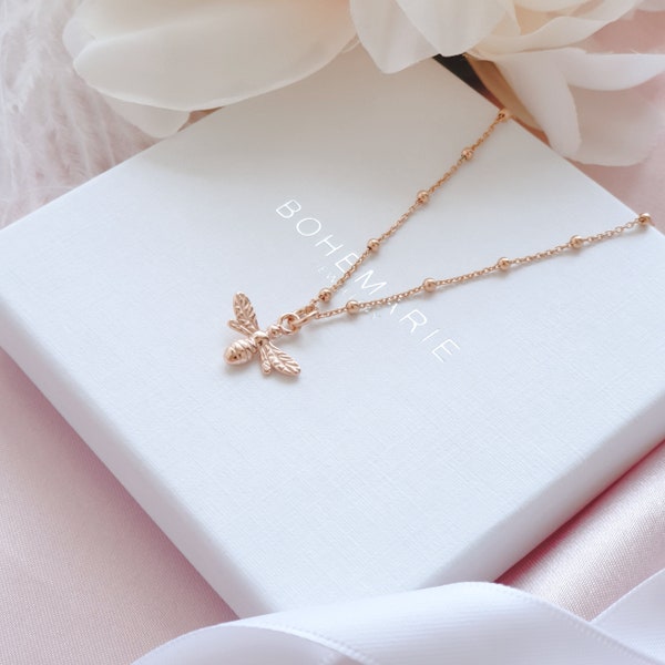 Bee Necklace - Etsy