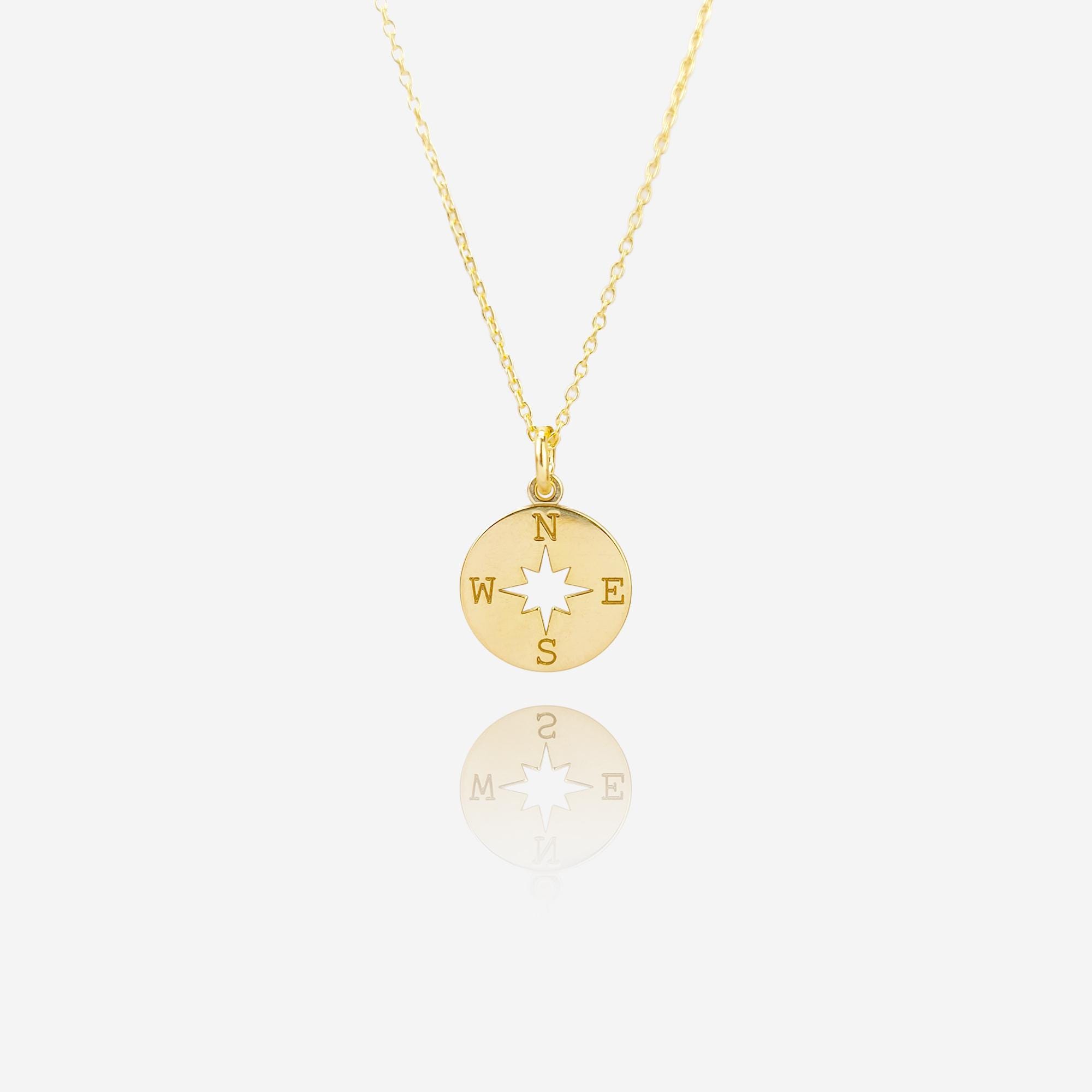 Gold Compass Necklace, Compass Jewellery, Necklaces for Women ...