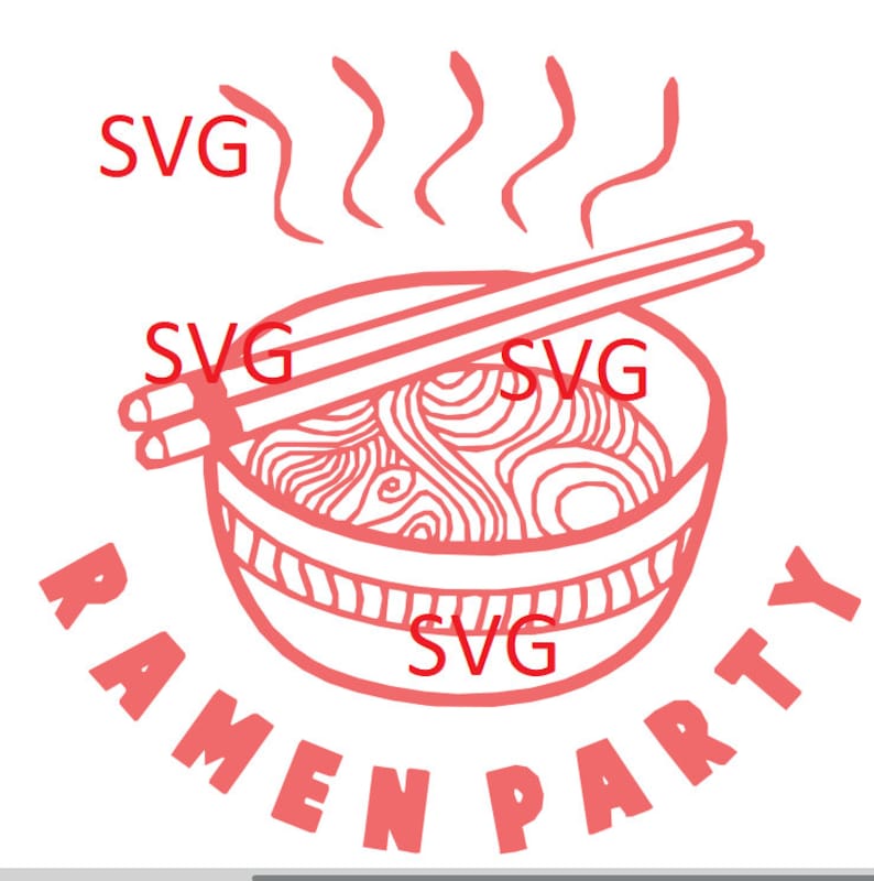 Ramen Party Svg - Etsy