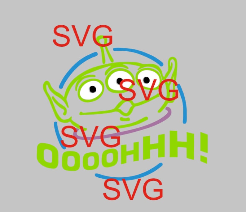 Three Eyed Alien SVG File (digital Download) - Etsy