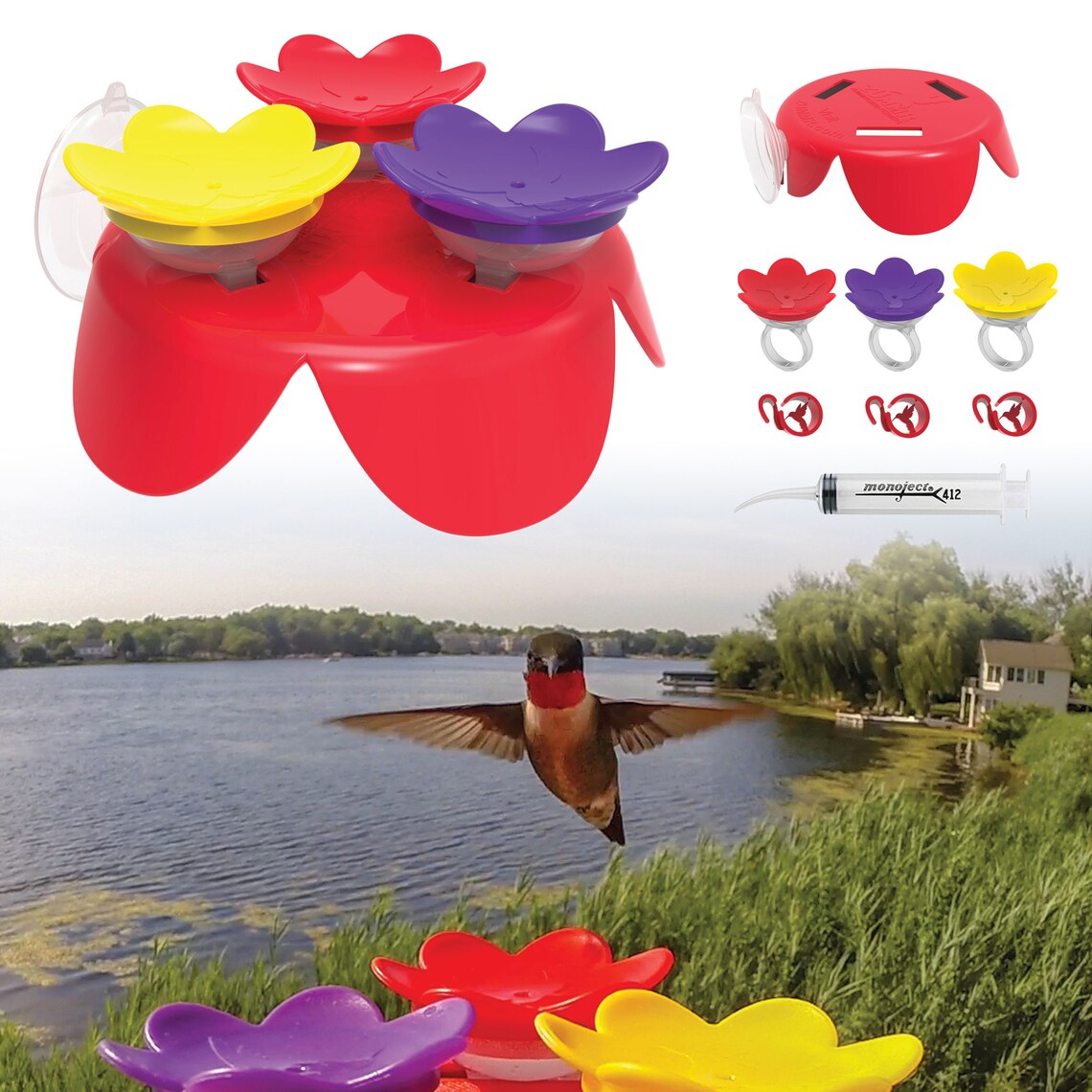 Hummingbird Ring Feeder Trainer Starter Kit NEW and IMPROVED - Etsy