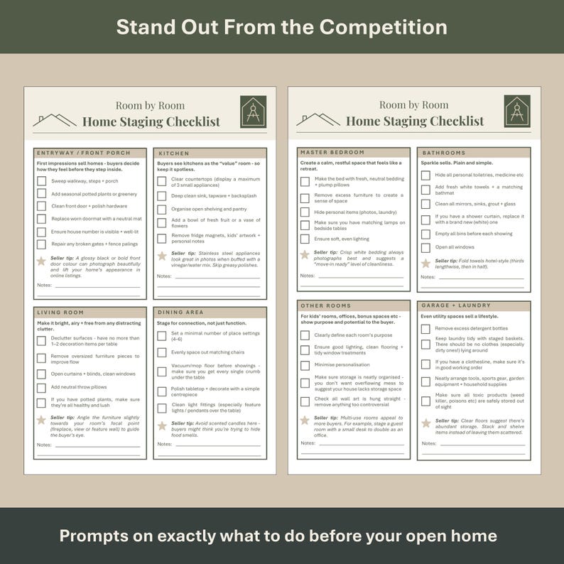 Opening House Checklist | Sell House Guide | Real Estate Home Seller ...