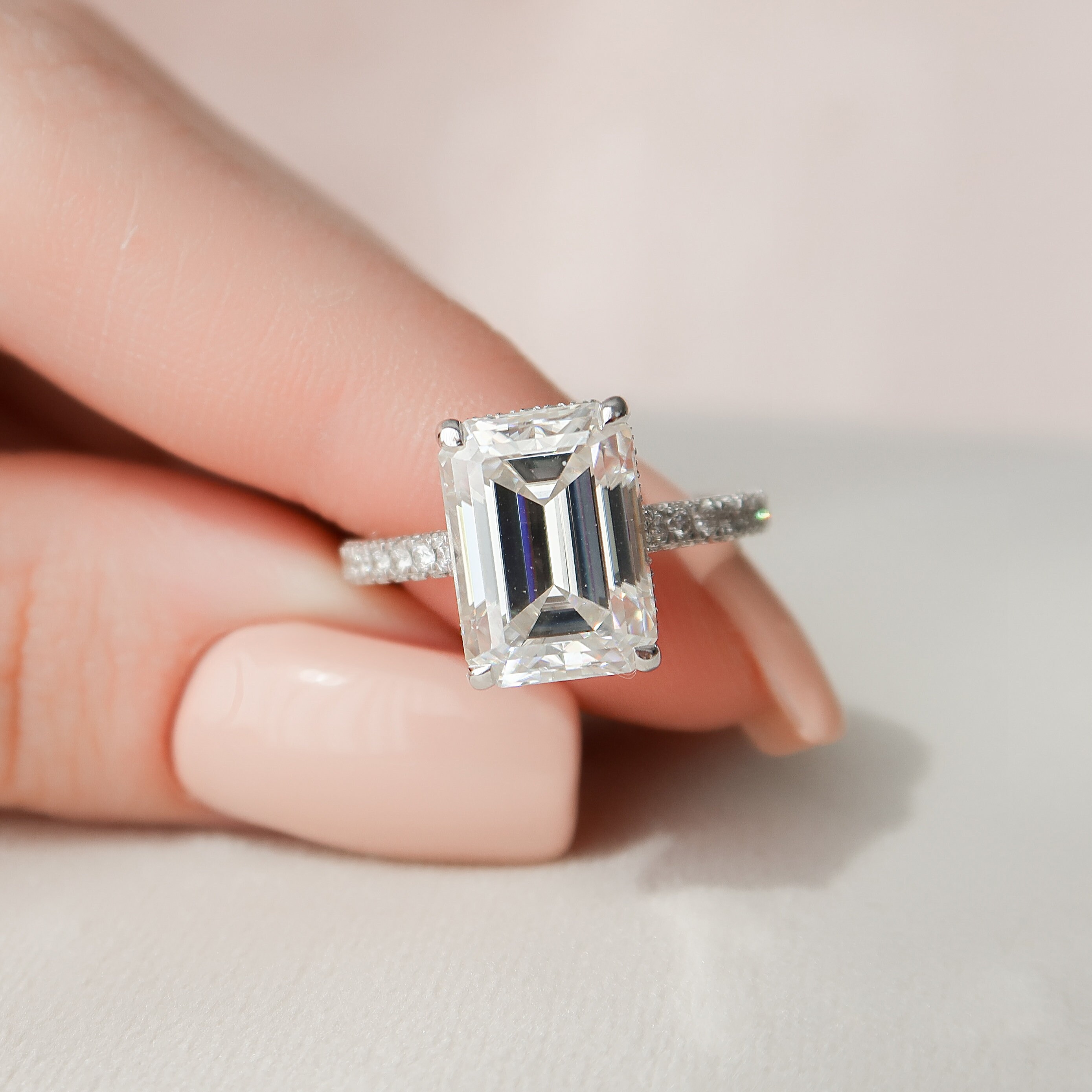 Jewelry & Beauty Gemstones Materials Best For rings 5.0*3.0 mm Milky ...