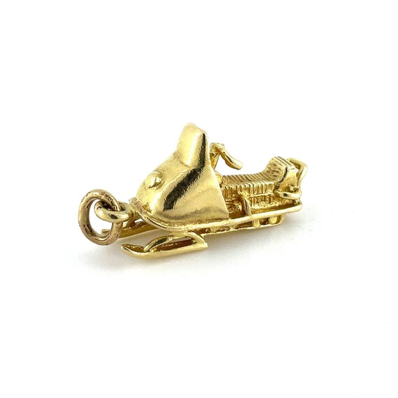 14K Gold Snow Mobile Pendant / Genuine Solid Gold / S… - Gem