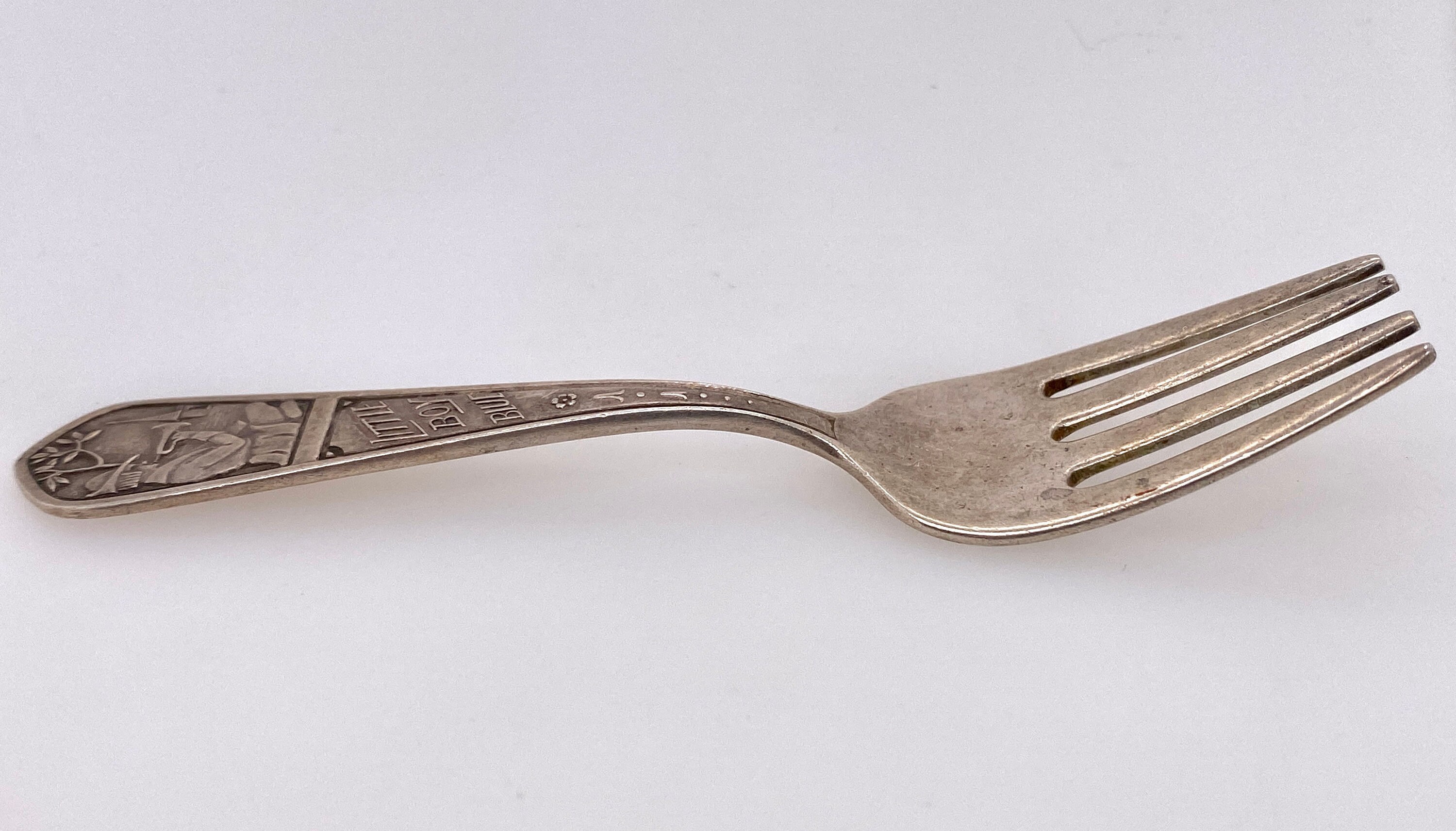 Vintage Little Boy Blue Sterling Silver Mini Fork Signed | Etsy