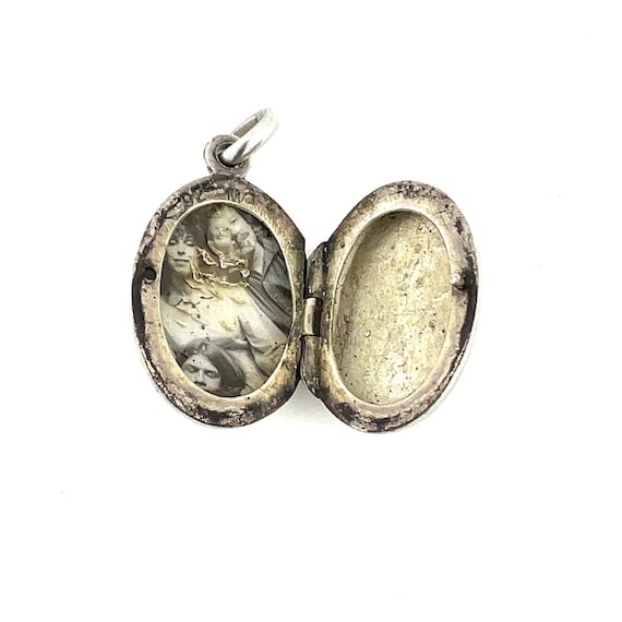 Vintage Silver Locket Pendant with Photo / Sterling S… - Gem