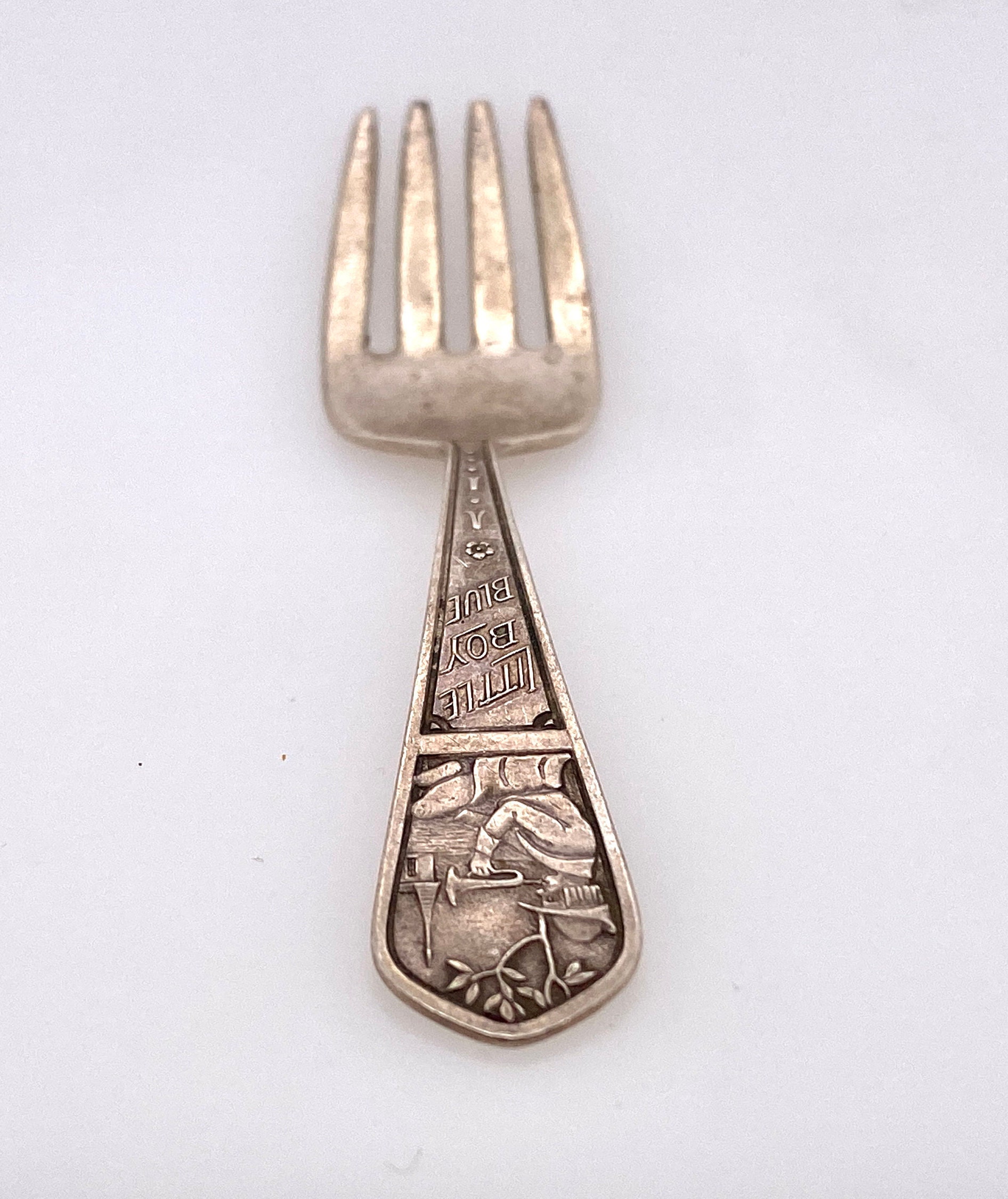 Vintage Little Boy Blue Sterling Silver Mini Fork Signed | Etsy