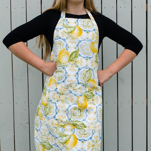 Aprons for Women. Yellow Full Apron for Woman Woman Apron - Etsy