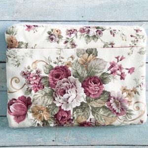 Roses Fabric Laptop Case. Floral Laptop Bag for MacBook Air 13", Pro 13 ...