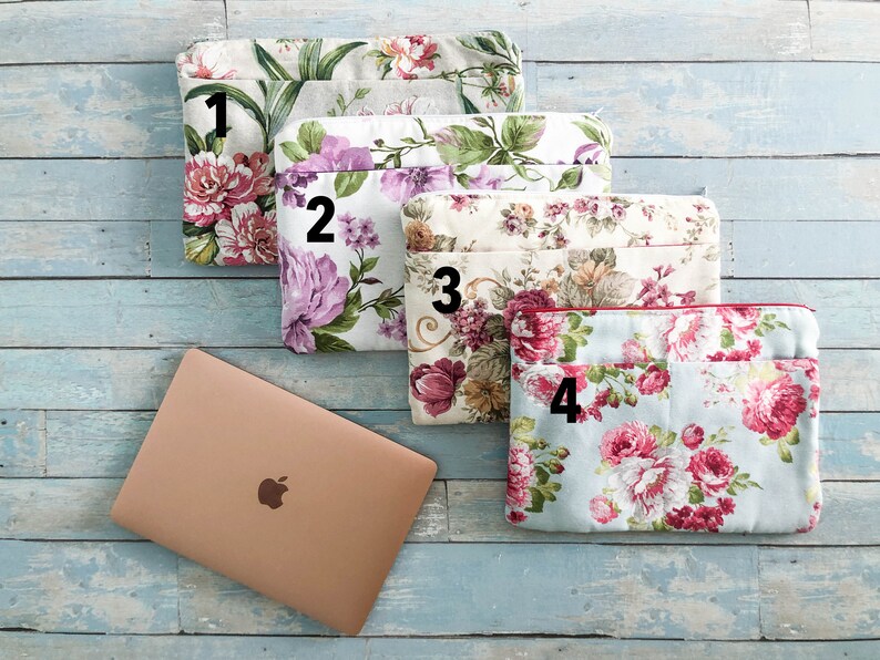 Floral Fabric Laptop Case. Laptop Bag for Macbook Air - Etsy