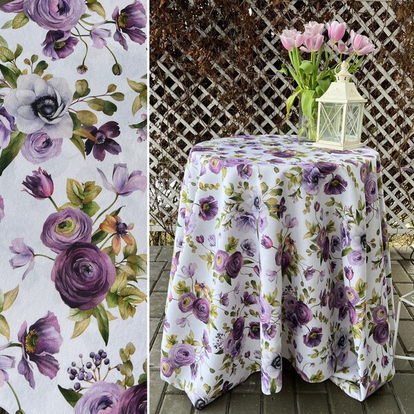 Purple Tablecloth - Etsy