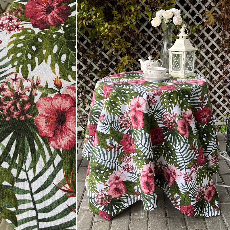 Tropical Tablecloth - Etsy