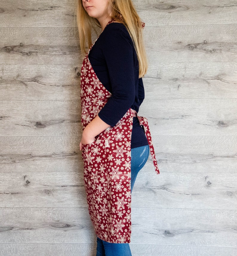 Christmas Apron Full Kitchen Apron for Woman With Pockets - Etsy
