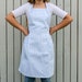 Aprons for Women. Blue Checked Full Kitchen Apron for Woman - Etsy