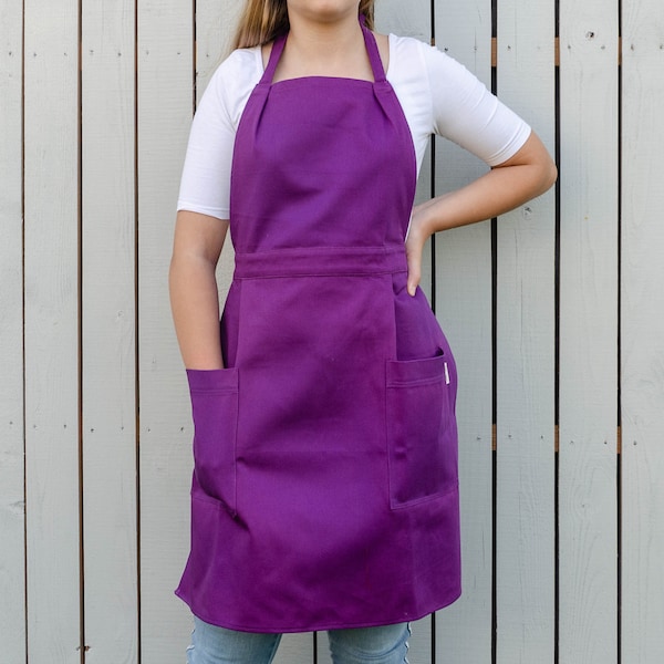 Purple Apron - Etsy