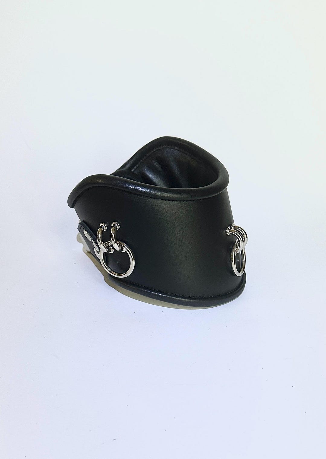 Premium Model Wide Posture Neck Tall Collar Fetish Bondage BDSM Genuine ...