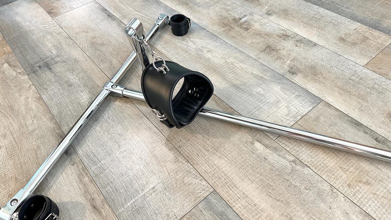 Restraints Spreader Bar Pillory Legs and Hands BDSM Mature With Neck ...