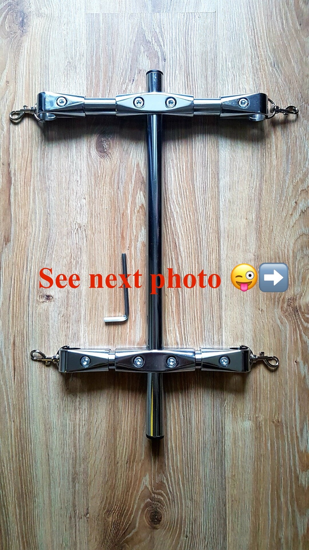 Armbinder Metal Bar Spreader Hands Holder BDSM Bondage Handcuffs Restraints Spreaders Fetish ...