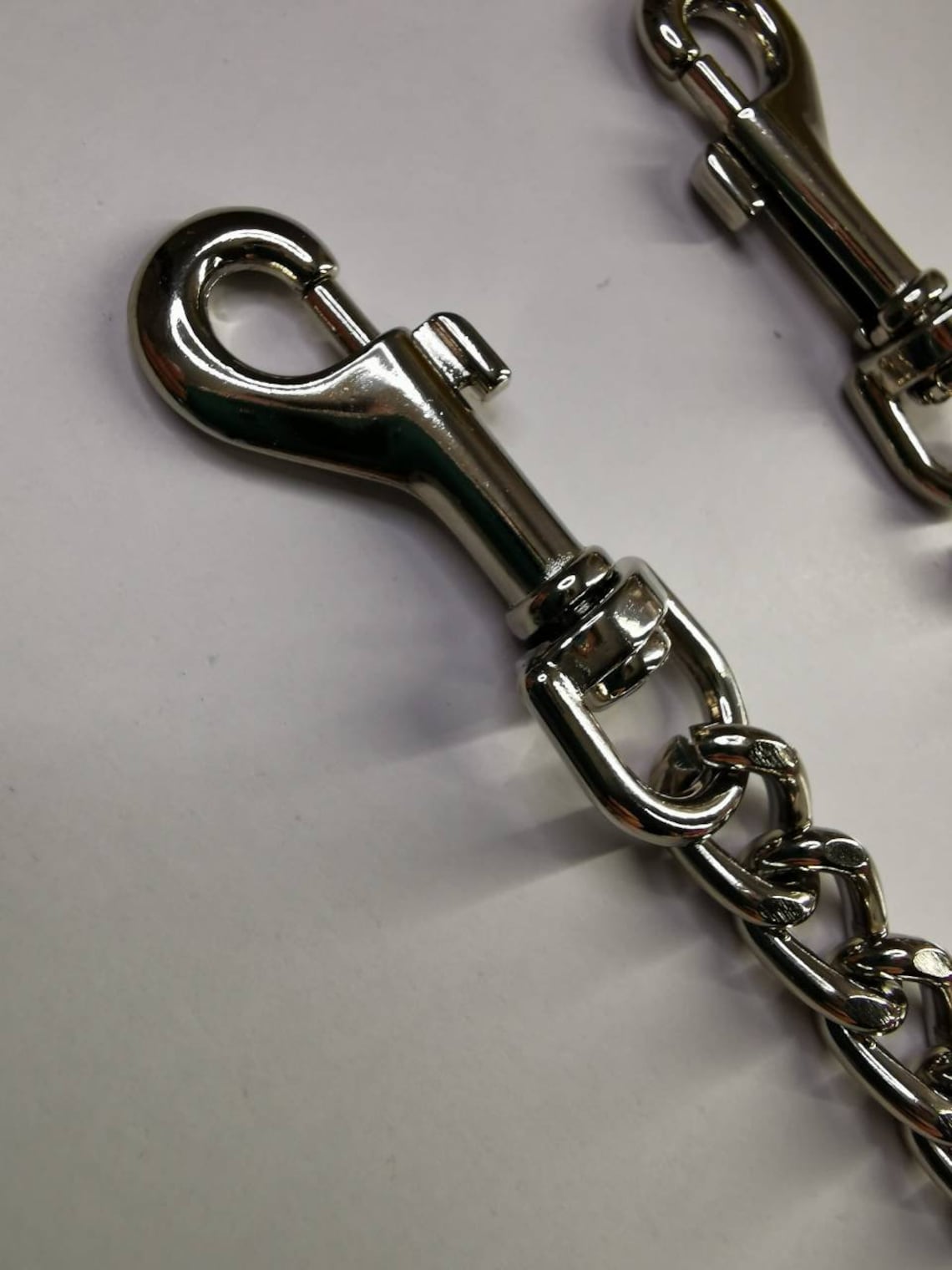 Steel Chain for Handcuffs Strong Clip Hook Carabiners Perfect for Cuffs ...