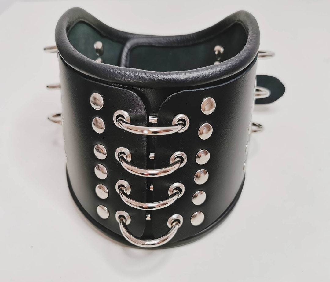 Premium Model Wide Posture Neck Tall Collar Fetish Bondage Genuine ...