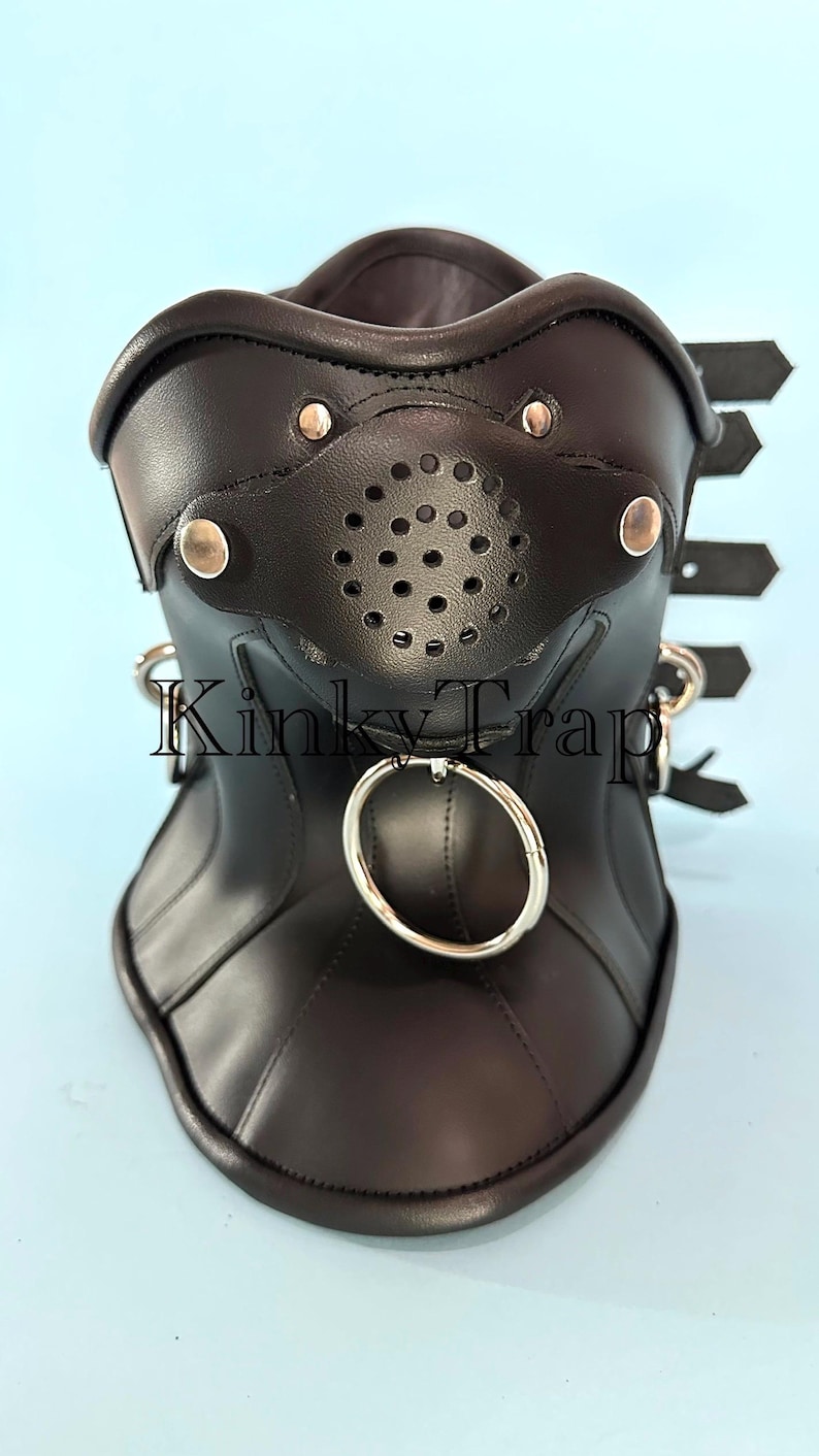 Steampunk Posture Corset Genuine Leather Collar, Premium Mask, Fetish ...