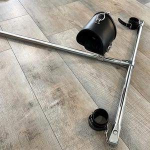 Restraints Spreader Bar Pillory Legs and Hands BDSM Mature With Neck ...