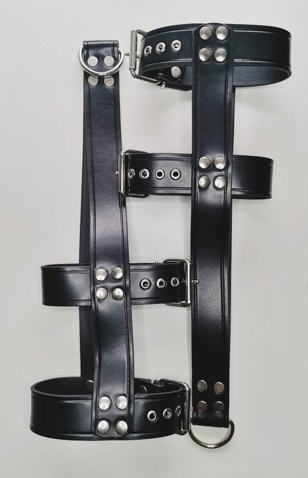 Suspension Leg Cuffs Handcuffs for Hanging Natural Leather Bands BDSM ...