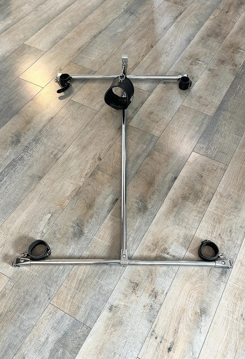 Restraints Spreader Bar Pillory Legs and Hands BDSM Mature With Neck ...