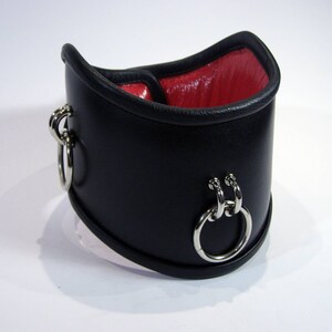 Premium Model Wide Posture Neck Tall Collar Fetish Bondage BDSM Genuine ...