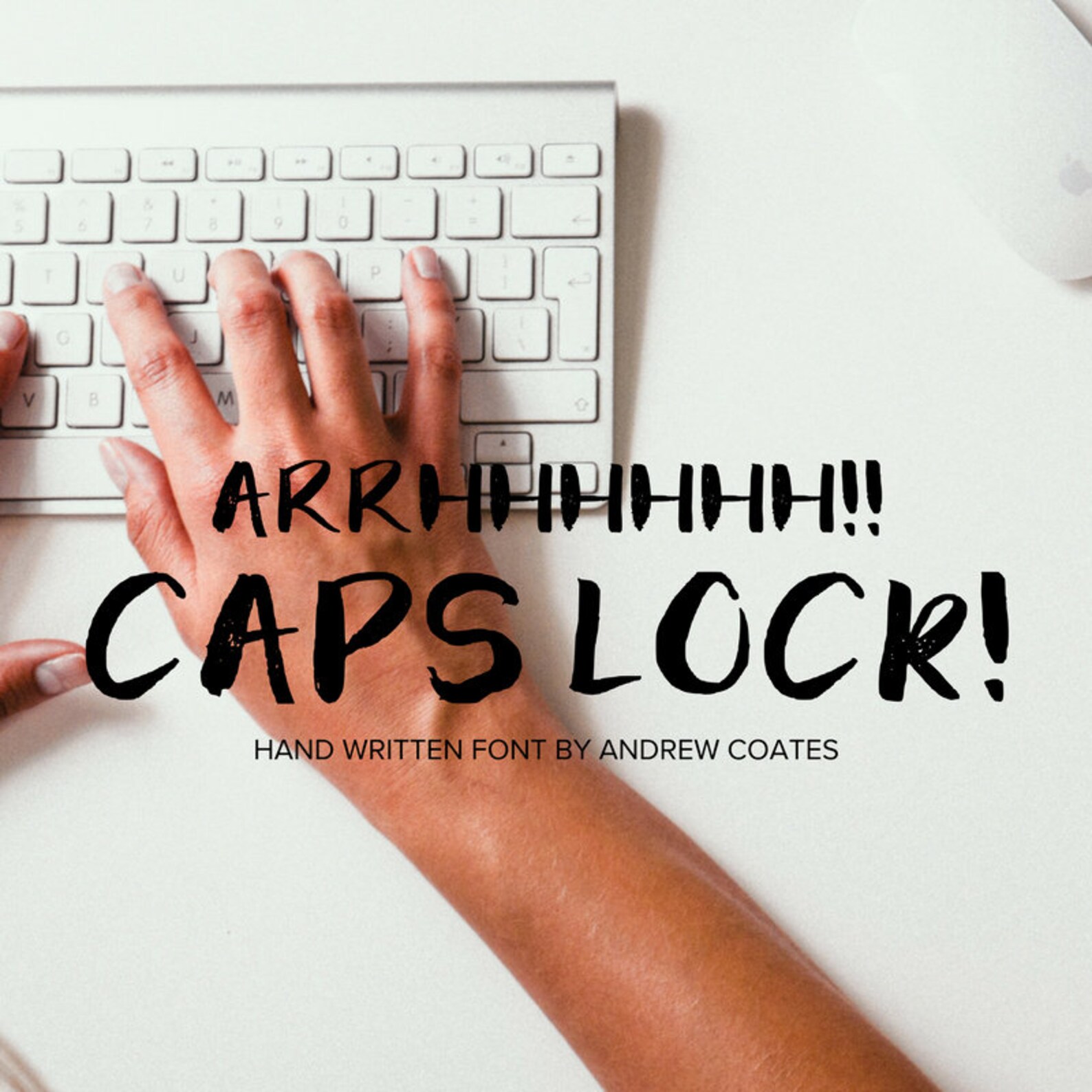 ARC Capslock - Handwritten Brush Lettering Font - Etsy