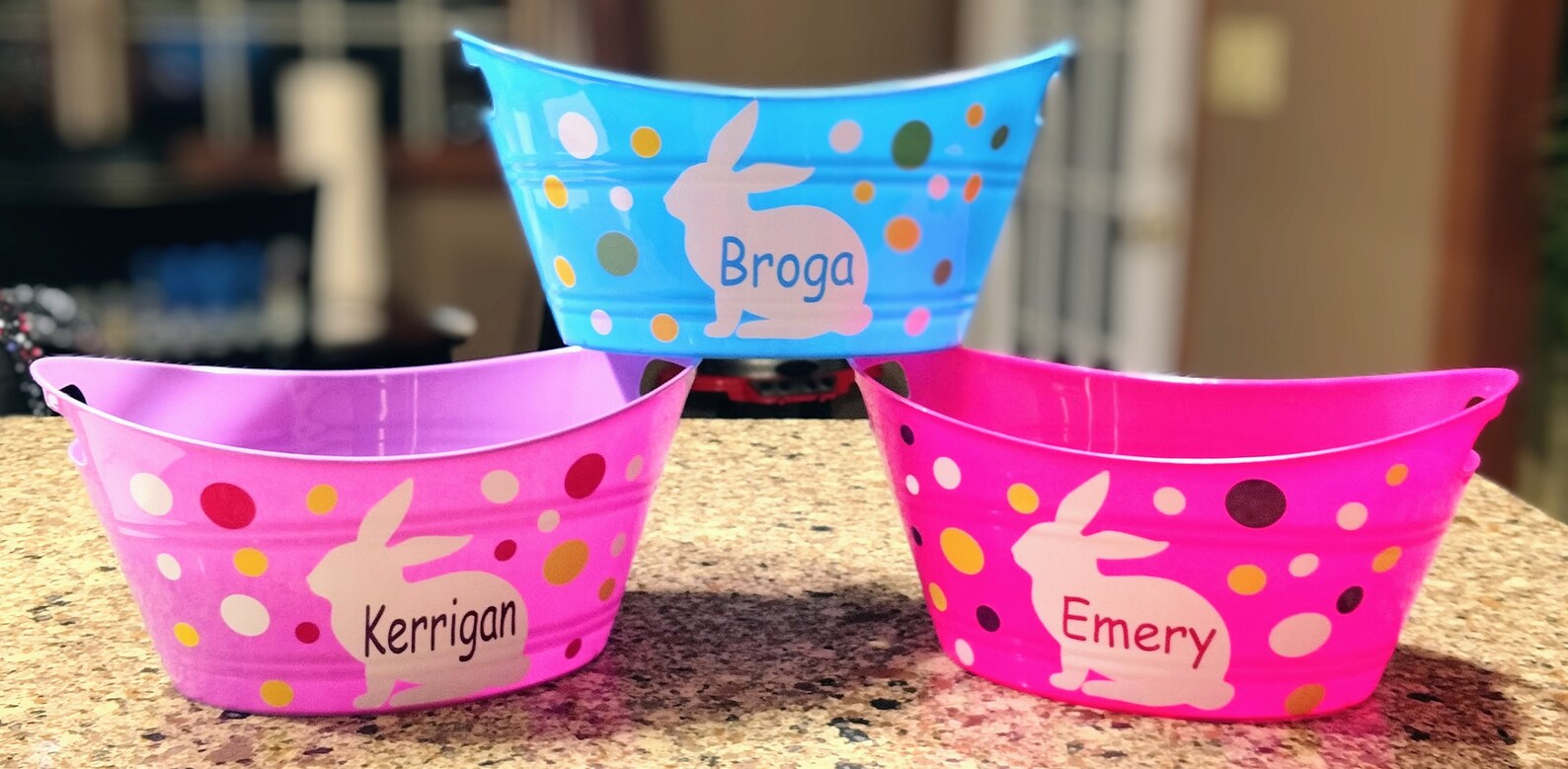 Personalized Easter Basket Custom Easter Basket Plastic Easter - Etsy