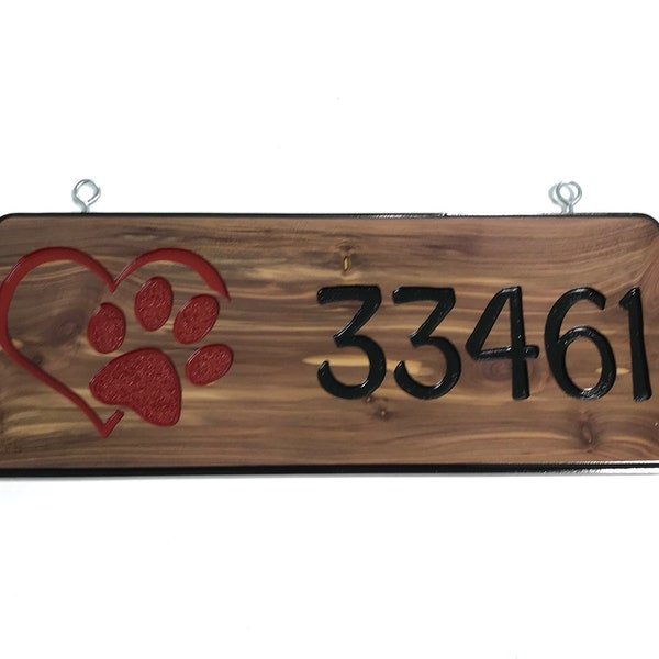 Dog House Number Street Sign - Etsy