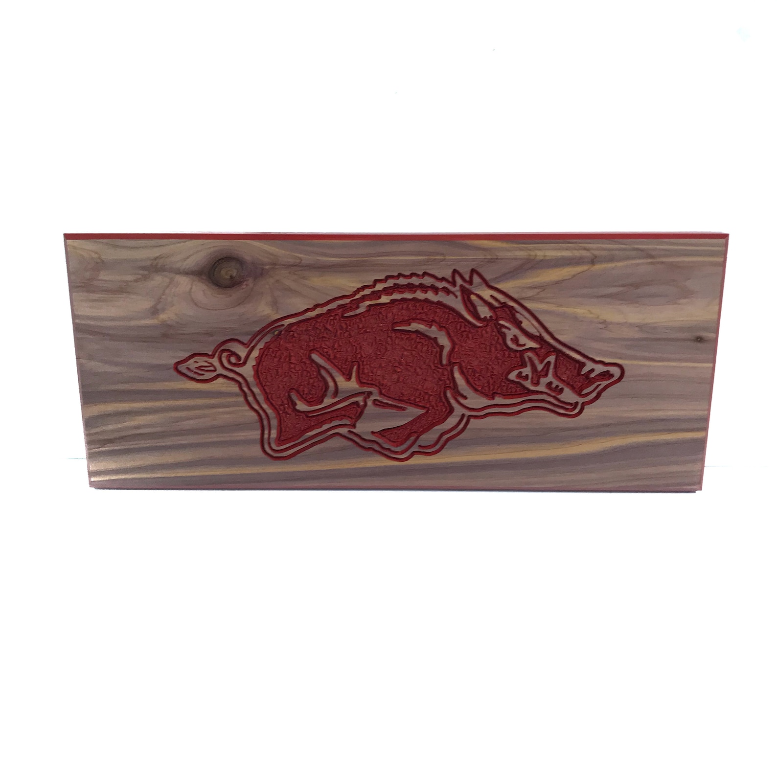 Arkansas Razorback Hog Sign Wooo Pig Sooie Wood Routed Sign - Etsy