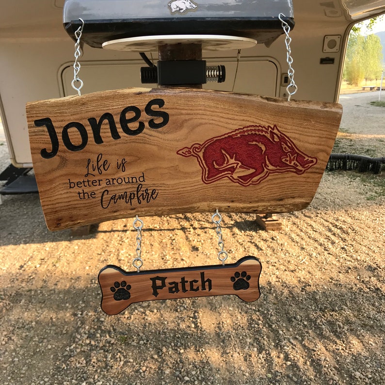 Camping Sign Outdoor Campfire Custom Wood Routed Decor Signs - Etsy