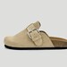 Custom Beige Suede Leather Clogs Women, Barefoot Closed Toe Clogs ...