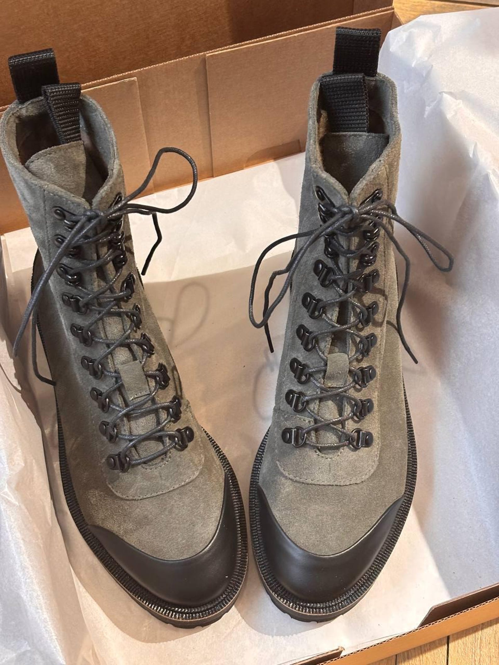 Suede Leather Platform Lacing Boots, Streetwear Hiking Boots, Ankle ...