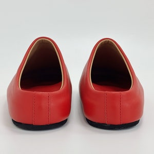 Red Shoes, Shoe Woman, Red Barefoot Shoes, Red Barefoot Clogs, Red ...