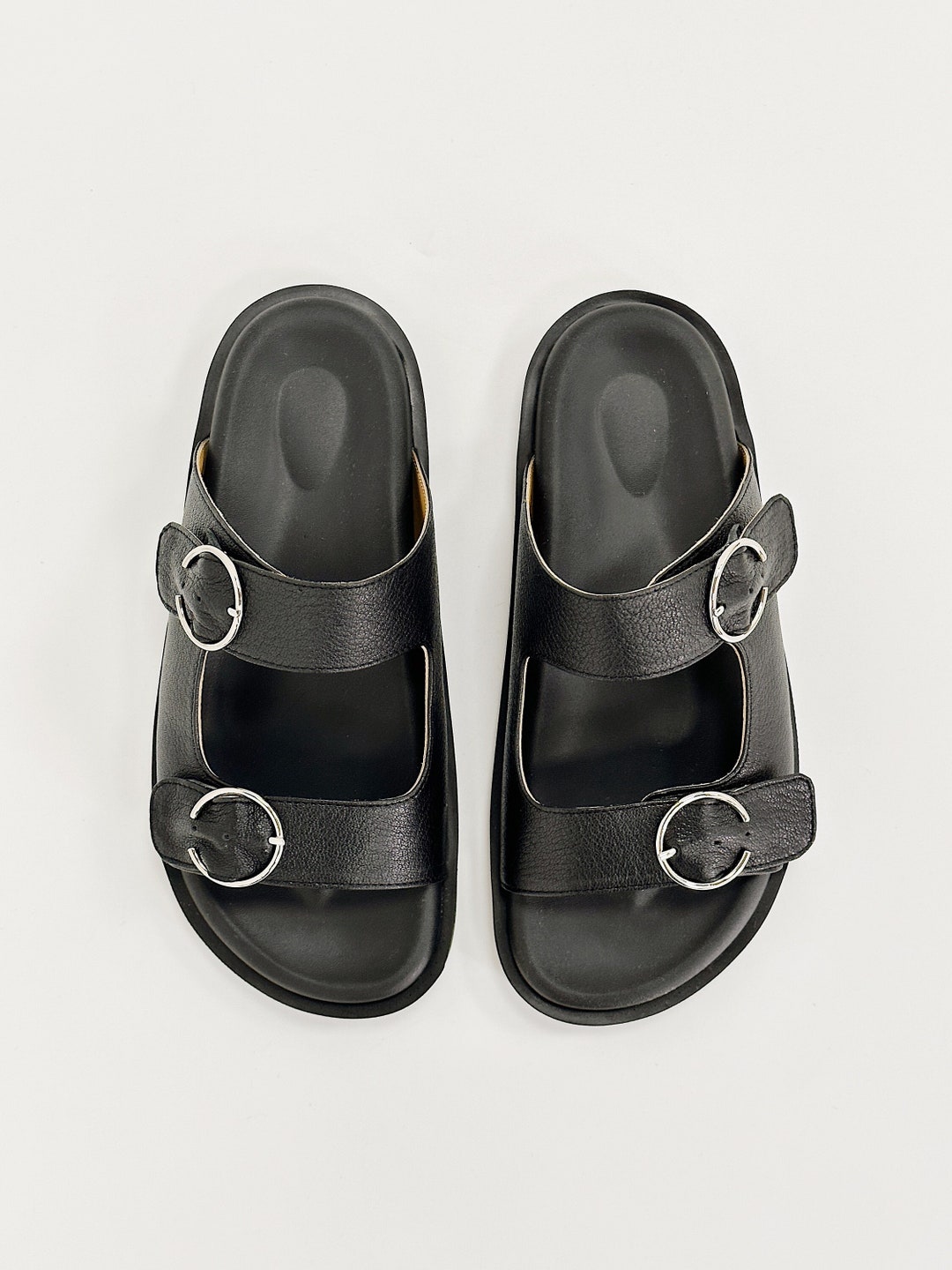 Custom Sandals, Womens Black Leather Sandals, Barefoot Sandals, Women ...