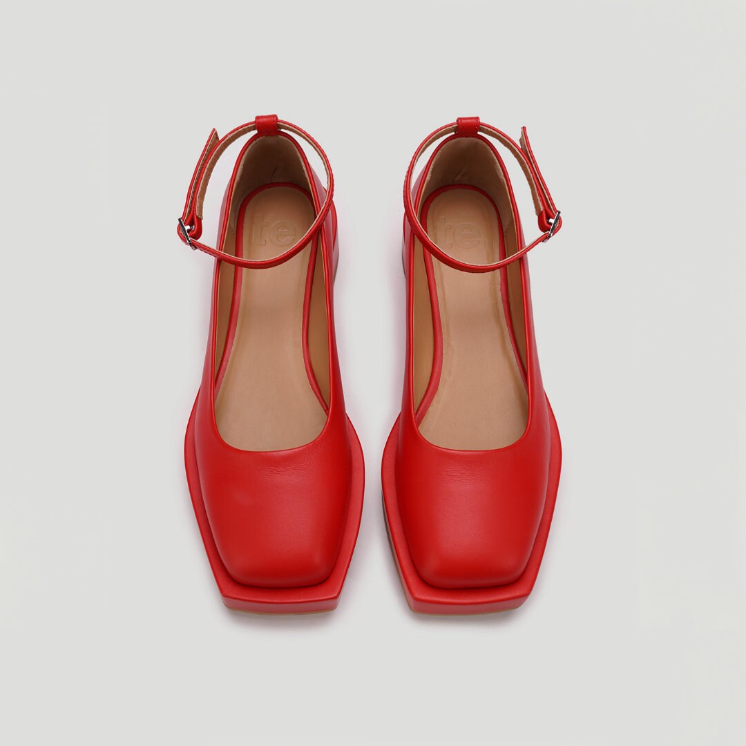 Red Shoes, Shoes Women, Pump Mary Jane Pump Three Strap, Red Mary Janes ...