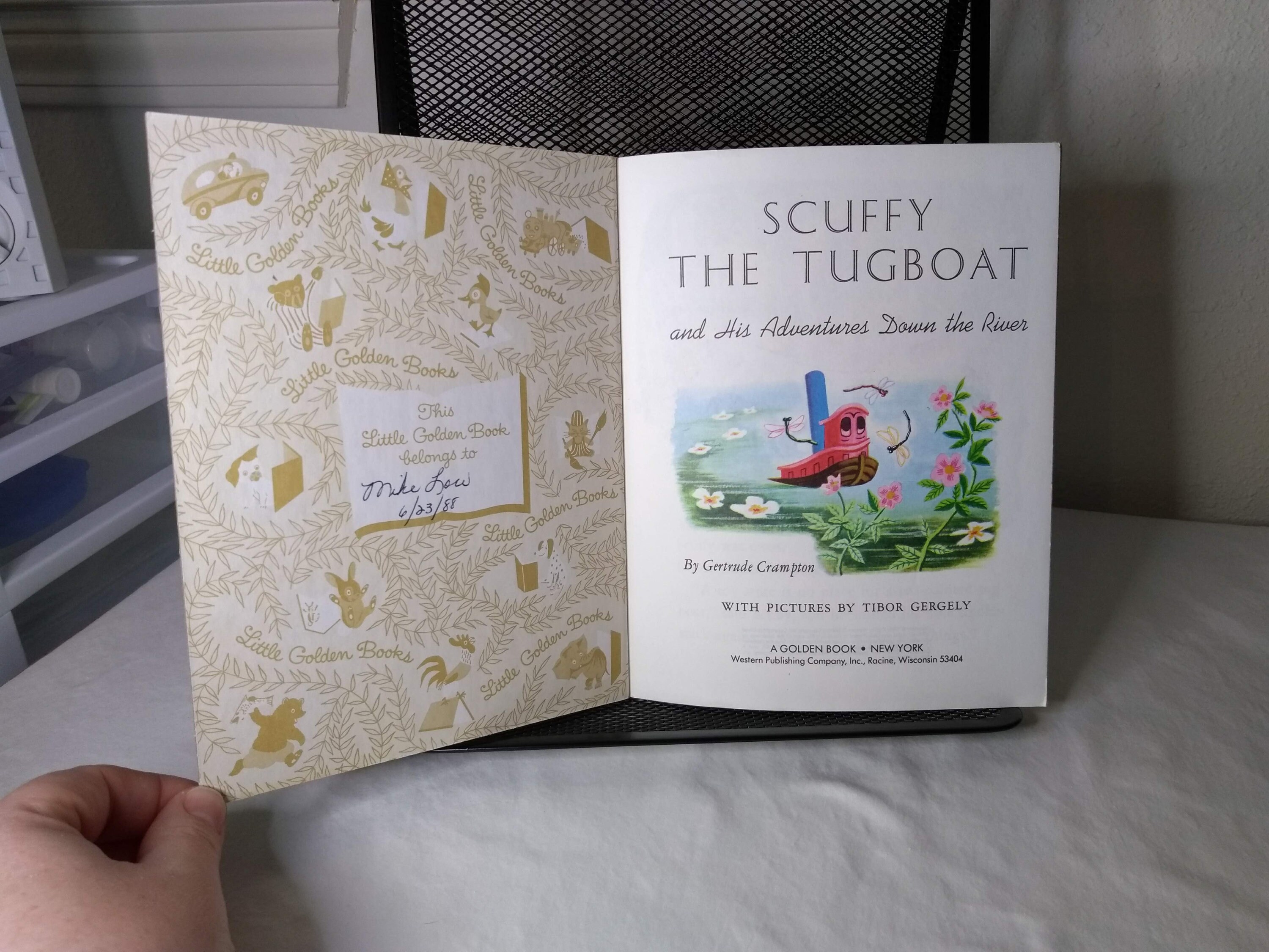 Vintage Golden Book, Scuffy the Tugboat, a Little Golden Book, by ...