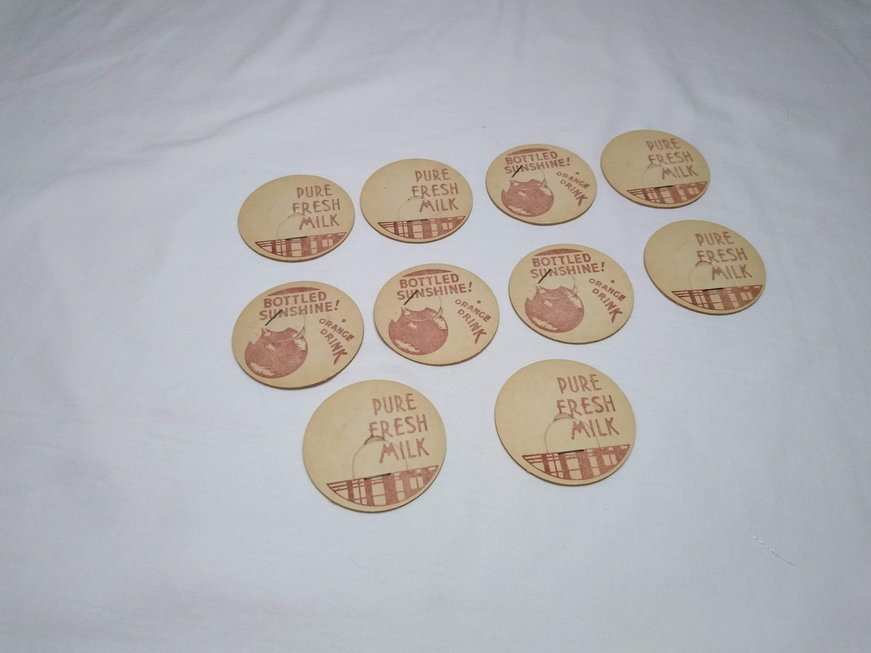 Vintage Milk Caps, milk cap game, POG discs, collectible, nostalgic ...