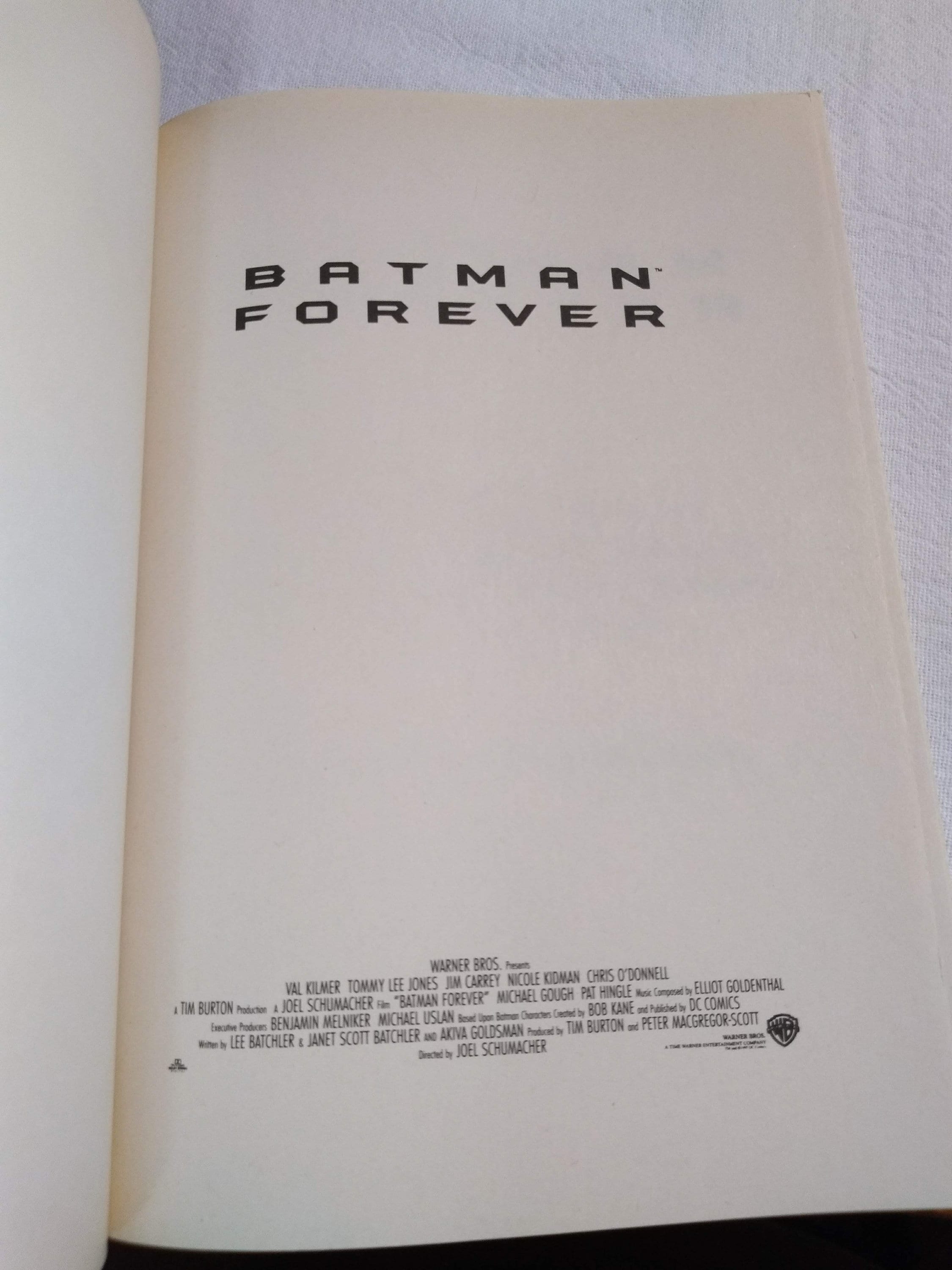 Vintage Book, Batman Forever, Novelization by Alan Grant, Screenplay by ...