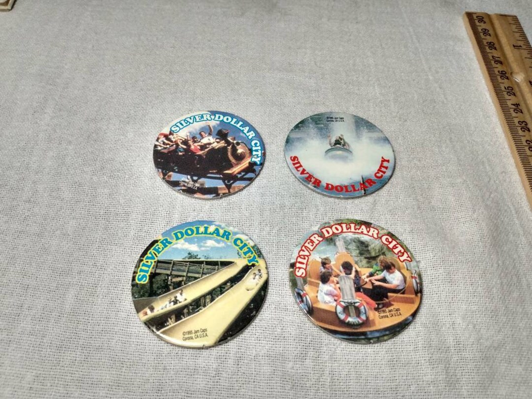 Vintage Milk Bottle Cap, Collectible, Silver Dollar City, Memorabilia ...