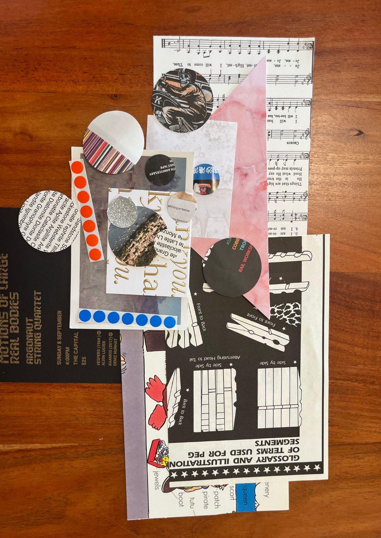 Curated Collage Kit | 20-piece Modern and Vintage Ephemera for ...